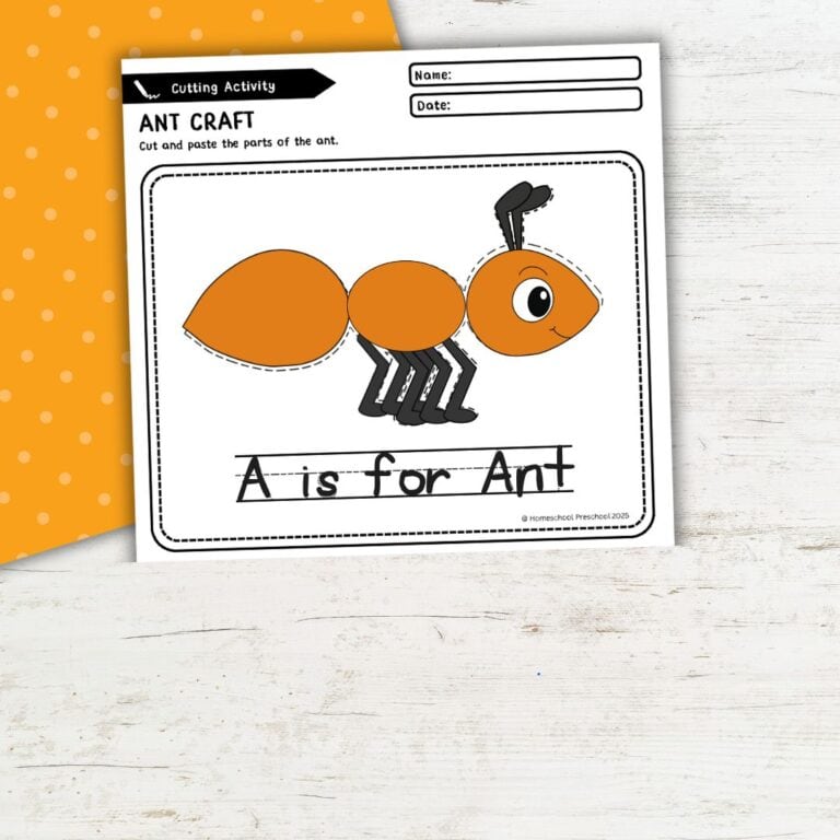 Fun Letter A Ant Craft for Preschool and Kindergarten Kids