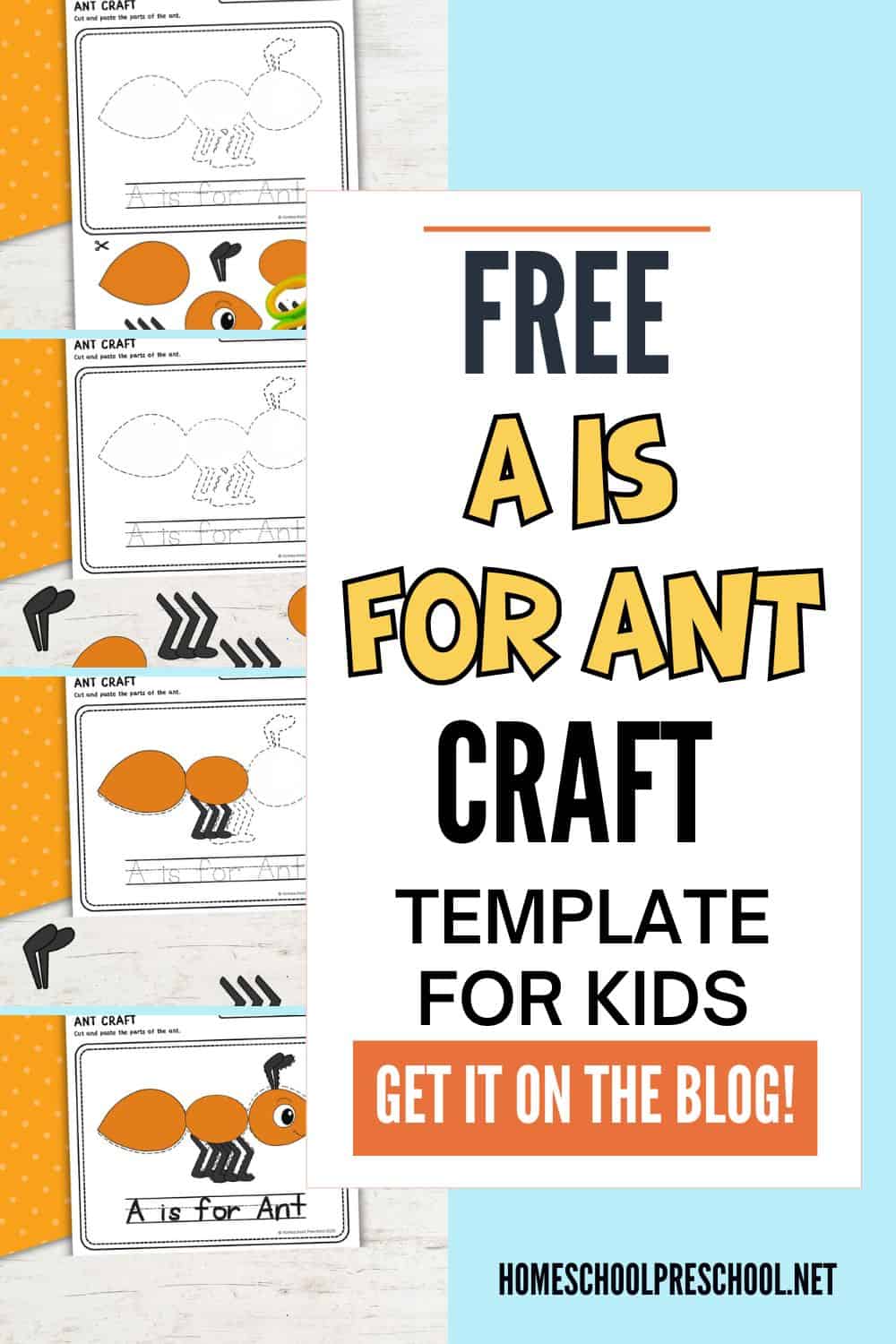 Fun Letter A Ant Craft for Preschool and Kindergarten Kids