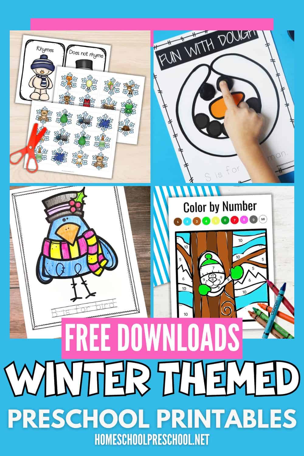 Free Winter Printables for Preschoolers: Free Activities for Kids