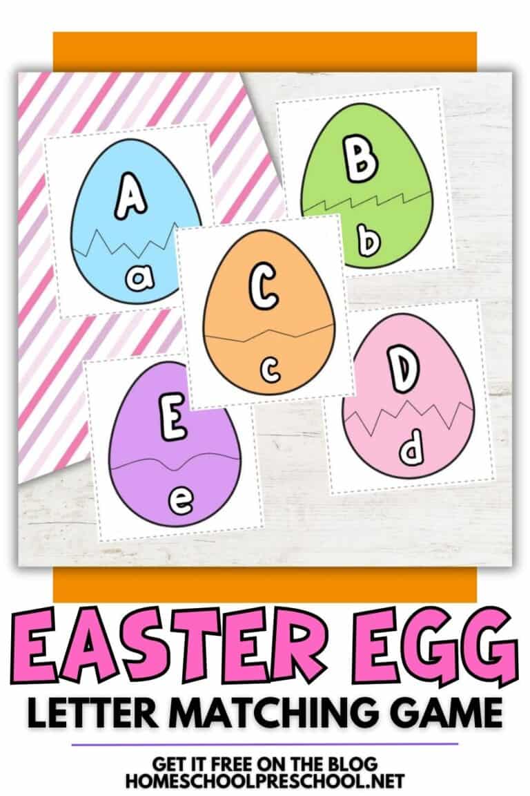 Easter Egg Letter-Matching Printable for Early Learners