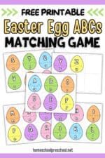 Easter Egg Letter-Matching Printable for Early Learners