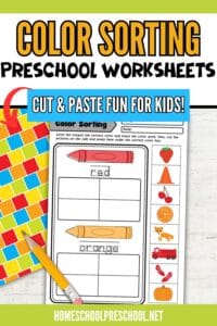 Free Color Sorting Worksheets – Fun Cut-and-Paste Activity