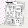 Easter Counting Worksheets for Preschool and Kindergarten
