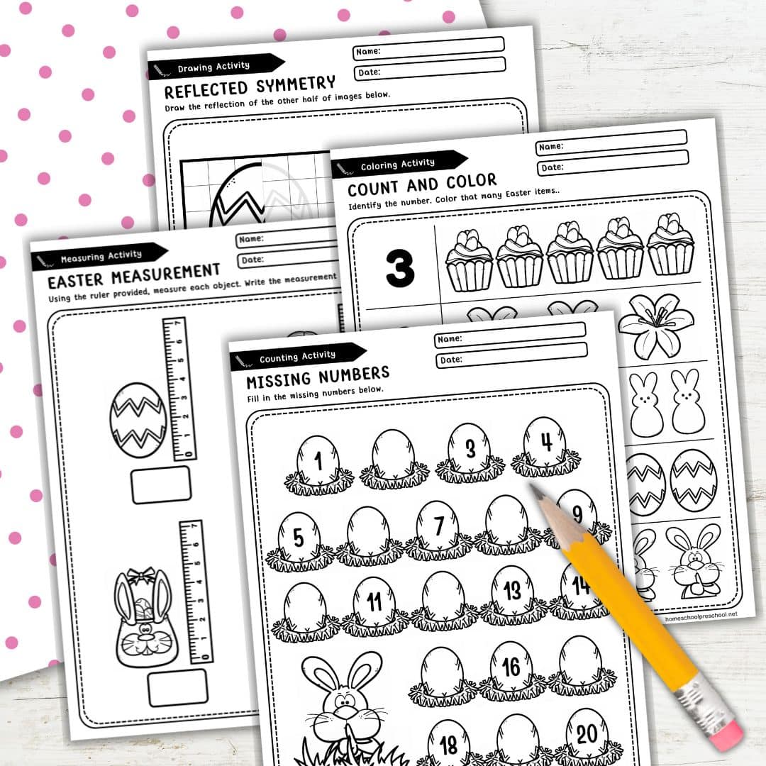 Fun Easter Bunny Math Activities for Preschoolers