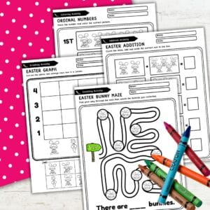 April Worksheets for Preschoolers (Spring & Easter Printables)