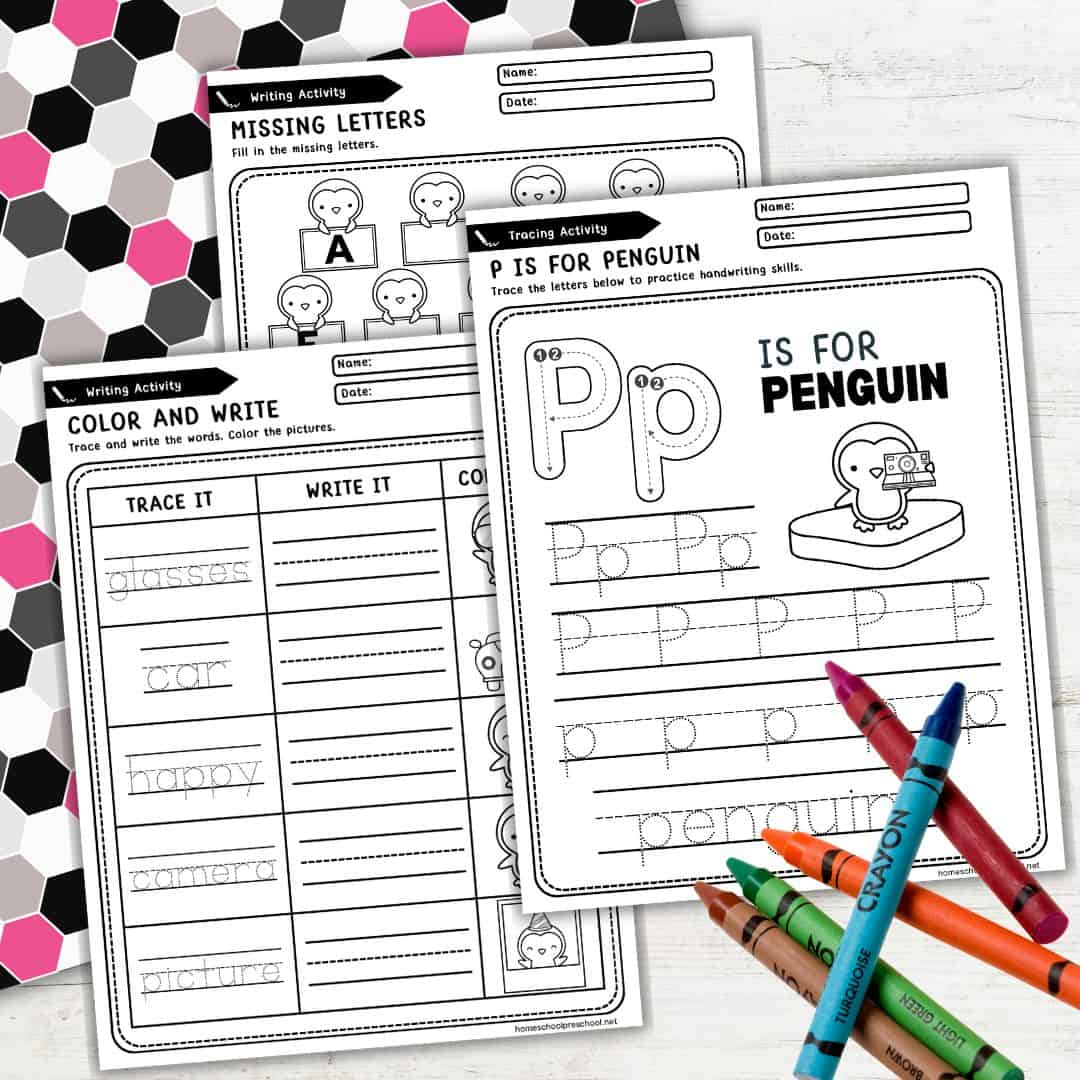 Penguin Kindergarten Alphabet Worksheets for Early Learning