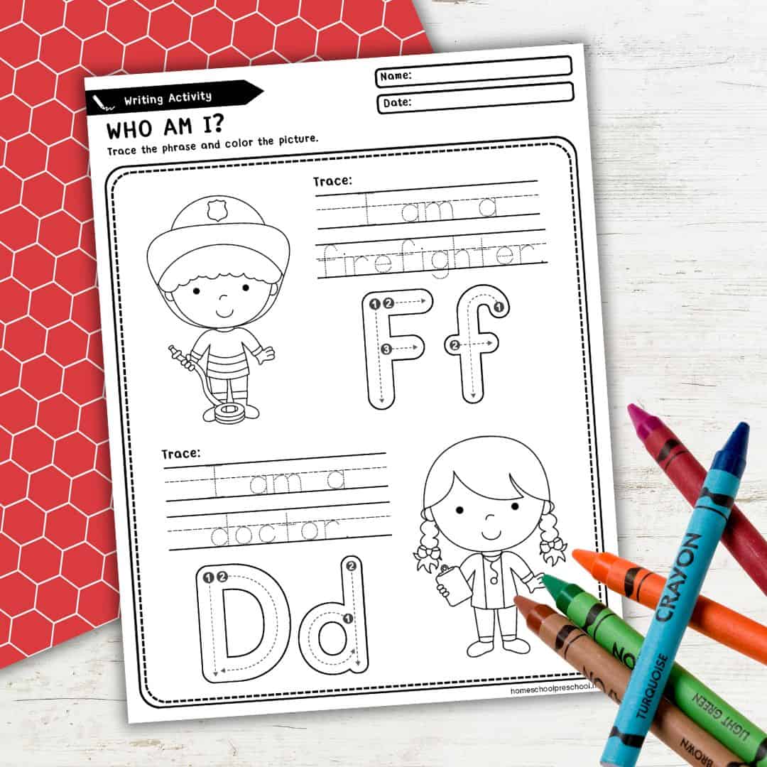 Fun & Free Community Helper Preschool Printables