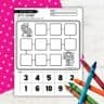 Counting Cut and Paste Worksheets for Preschool & Kindergarten