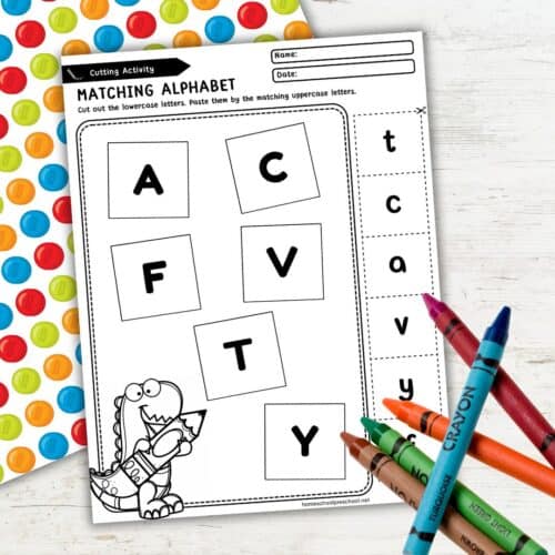 Matching Alphabet Worksheets for Kindergarten – Free Printables