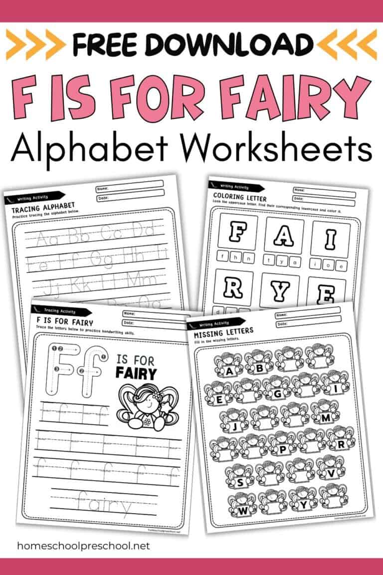 Fairy Alphabet Worksheets – Fun Letter Practice for Kids