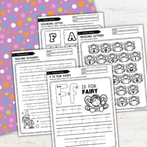 Fairy Alphabet Worksheets – Fun Letter Practice for Kids
