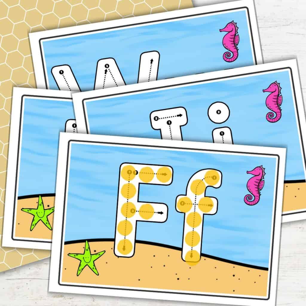 Ocean Alphabet Letters for Preschool Fun and Learning
