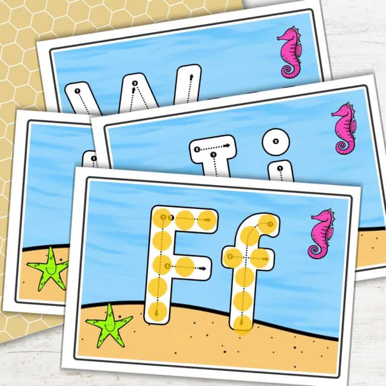 Ocean Alphabet Letters for Preschool Fun and Learning
