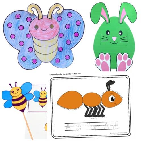 Easy Preschool Cut and Paste Crafts Kids Will Love