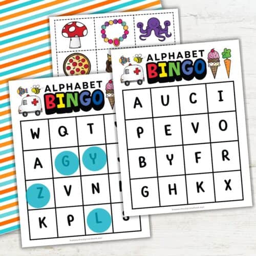 Alphabet Bingo with Pictures – Fun Letter Learning Game