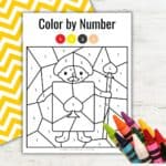 Alice in Wonderland Color by Number Printables for Kids