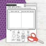 Fun Letter G Cut and Paste Worksheets for Preschoolers