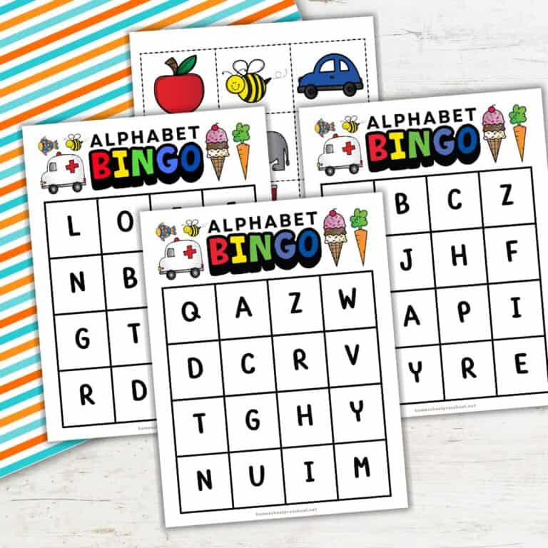 Alphabet Bingo with Pictures – Fun Letter Learning Game