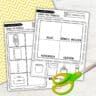 Back to School Cut and Paste Activities for Preschoolers