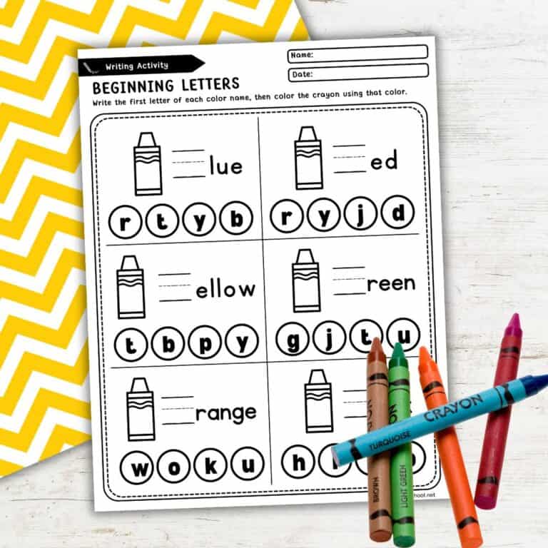 Crayon Alphabet Worksheets – Free Printable ABC Fun