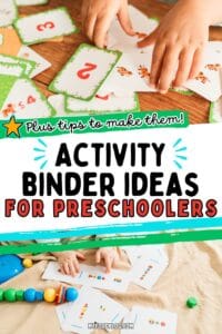 Easy Activity Binders for Preschoolers to Print & Play