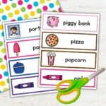 Letter P Words for Preschool – Free Printable Word Cards