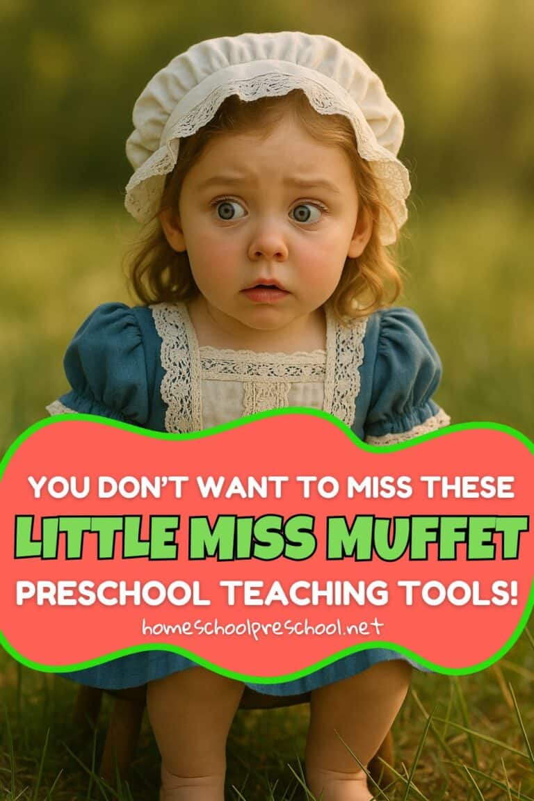 Little Miss Muffet Resources for Preschool Storytime Fun