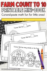 Farm Animal Counting Book for Preschool Math Skills