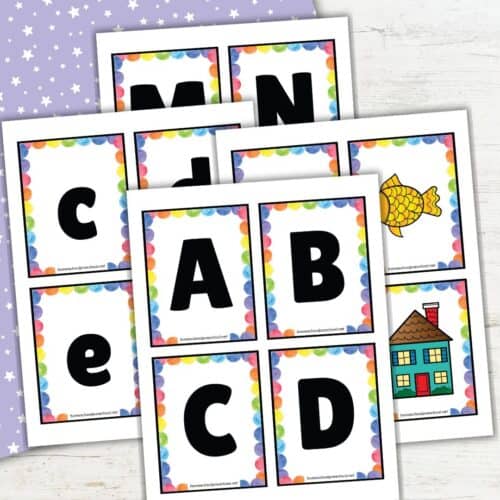 Printable Alphabet Matching Game for Letter Practice