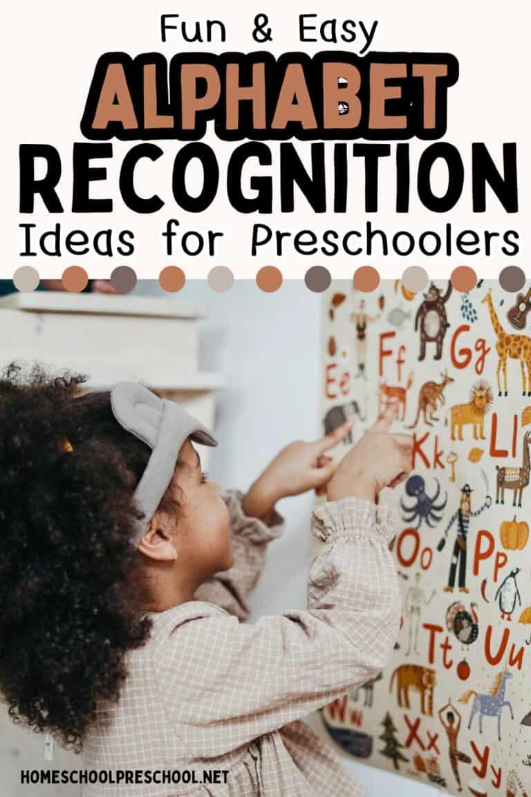 Alphabet and Letter Recognition Activities for Preschoolers