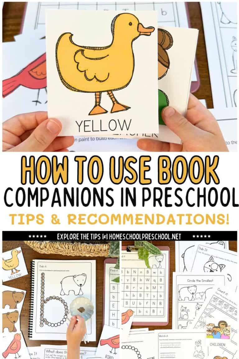 How to Use Book Companions in Preschool Literacy