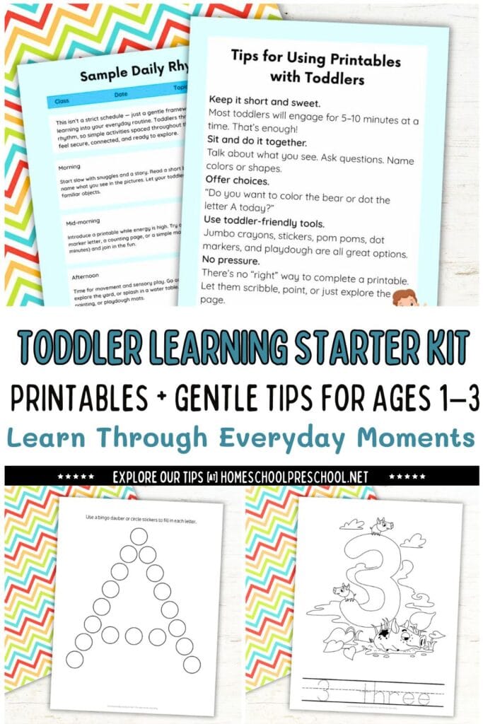 Free Printable Toddler Worksheets Starter Kit