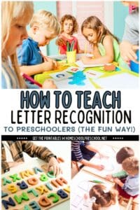 How to Teach Letter Recognition to Preschoolers