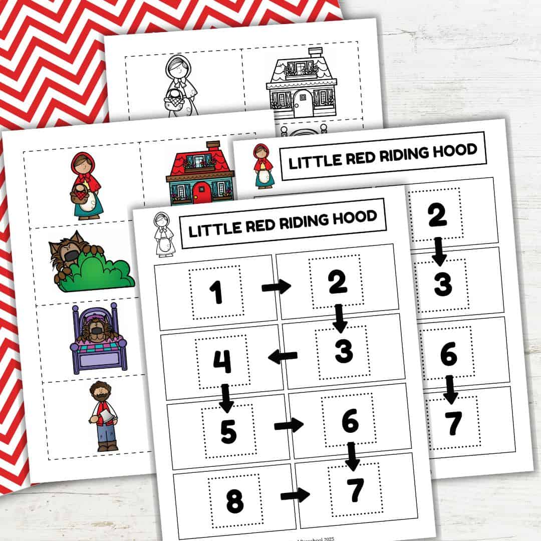 Little Red Riding Hood Story Sequencing Printable