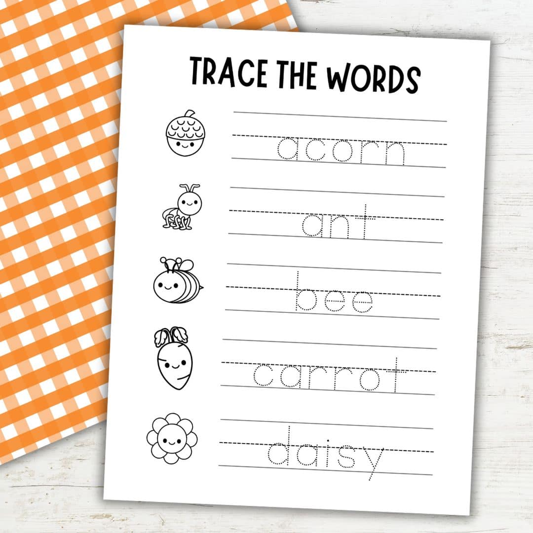 Nature Alphabet Printable for Preschool Learners