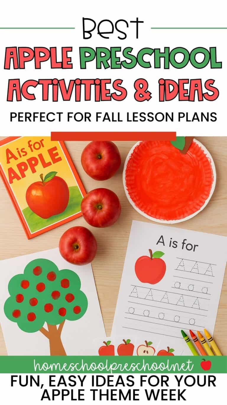 Apple Preschool Theme: Crafts, Math & Science Fun