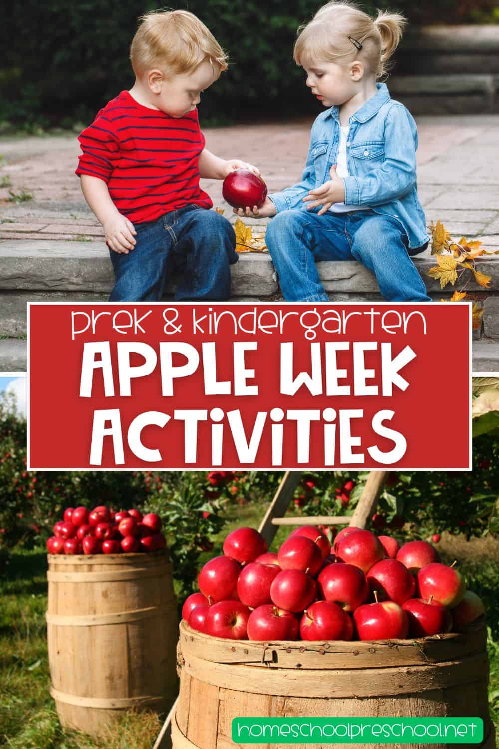 Apple Preschool Theme: Crafts, Math & Science Fun