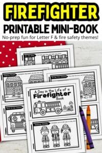 Firefighter Mini-Book Printable for Preschool Learning
