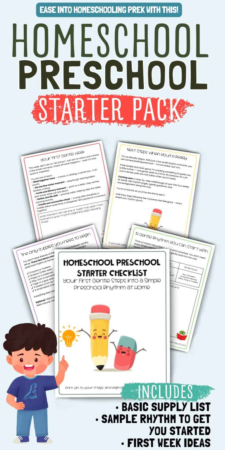 How to Start Homeschooling Preschool Without Overwhelm