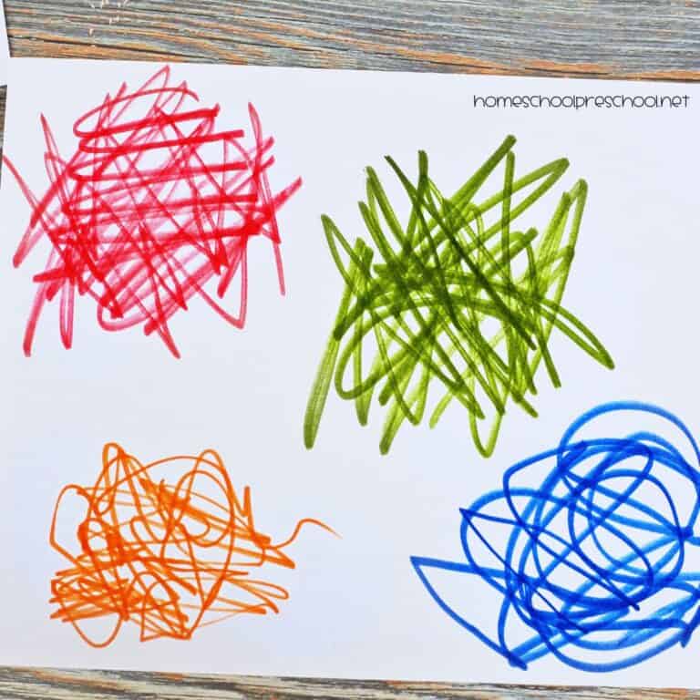 Scribble Monster Art: Easy Preschool Craft for Kids
