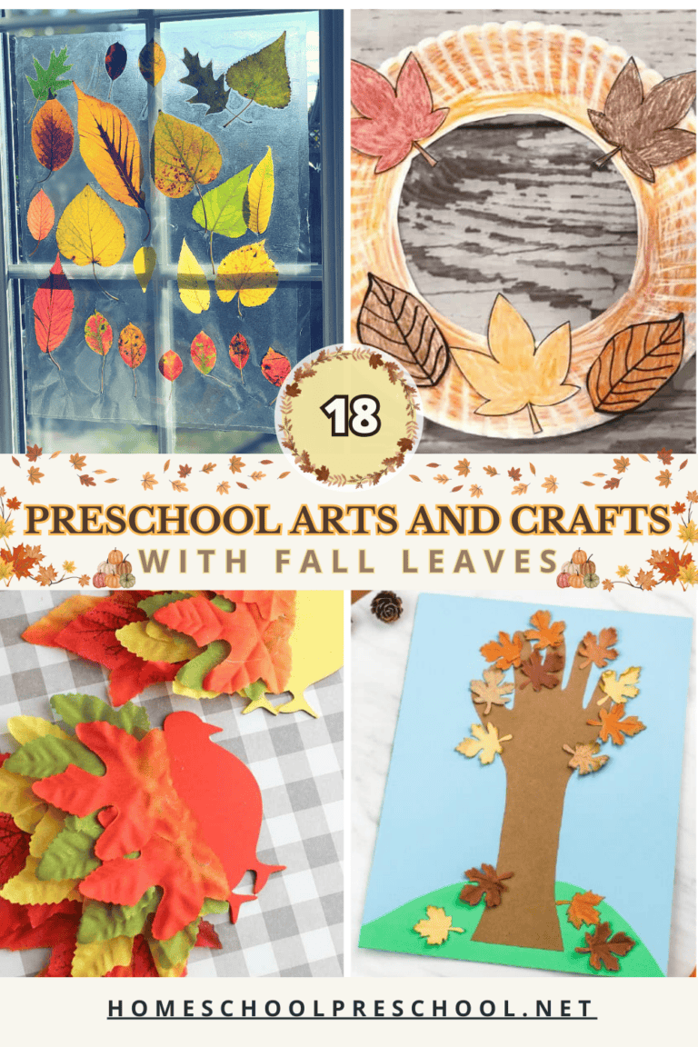 20+ Preschool Arts and Crafts with Fall Leaves