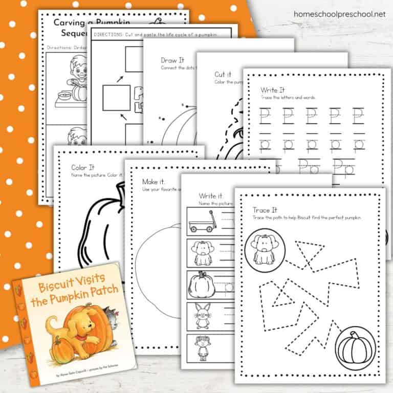 Biscuit Visits the Pumpkin Patch Free Printable Pack