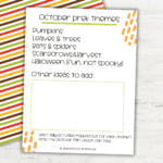 Preschool October Themes to Spark Curiosity | Free Printables