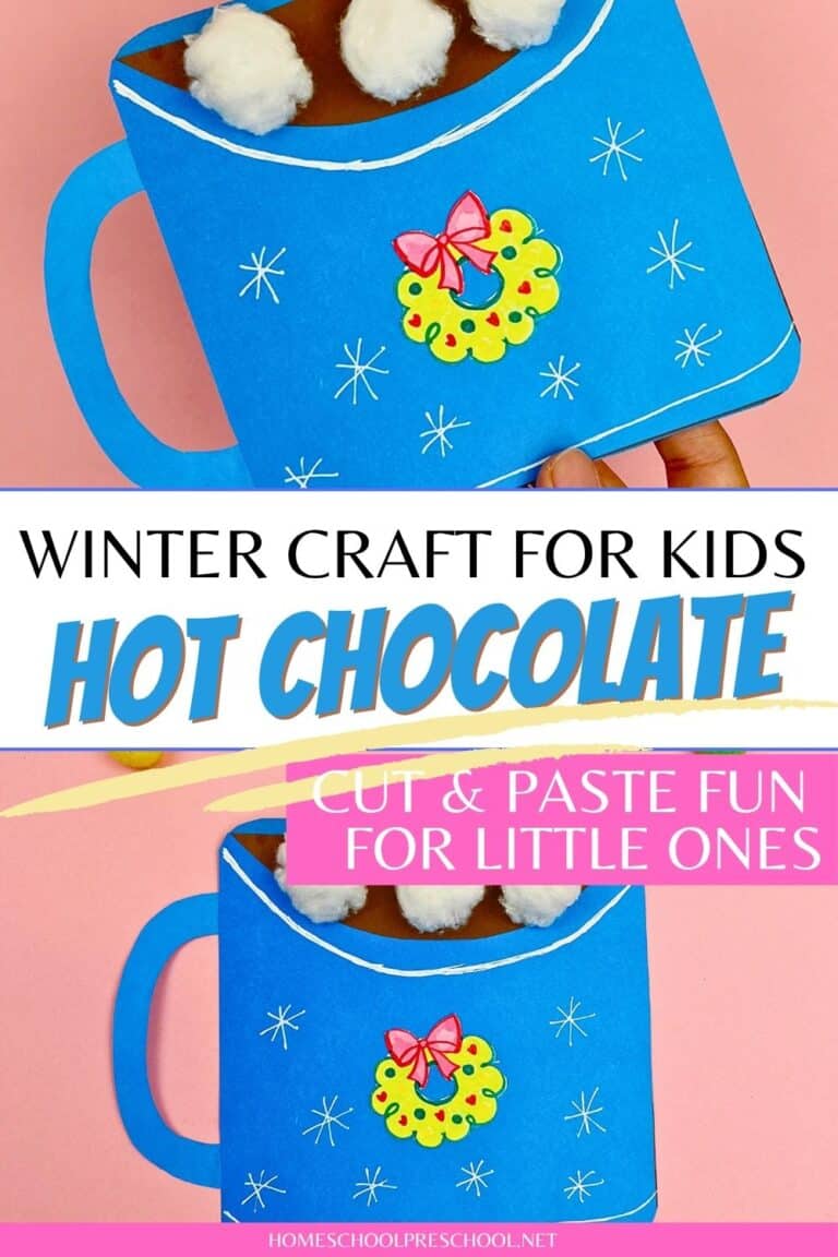 Hot Chocolate Winter Craft for Preschoolers: Cozy & Creative Fun