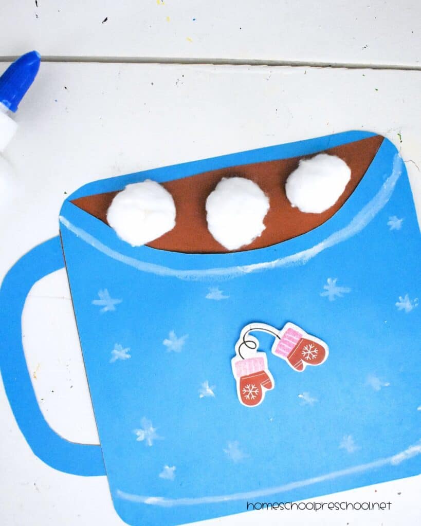 Hot Chocolate Winter Craft for Preschoolers: Cozy & Creative Fun