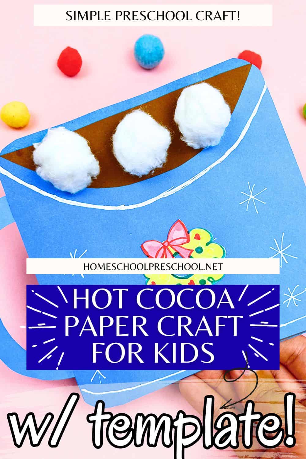 Hot Chocolate Winter Craft for Preschoolers: Cozy & Creative Fun