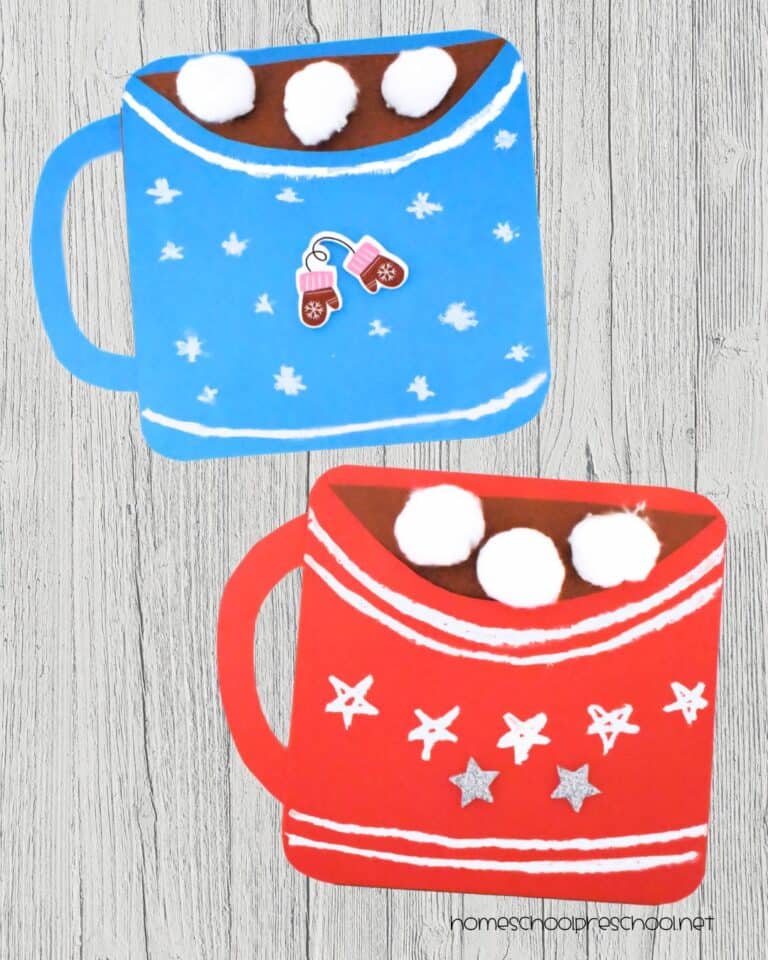 Hot Chocolate Winter Craft for Preschoolers: Cozy & Creative Fun