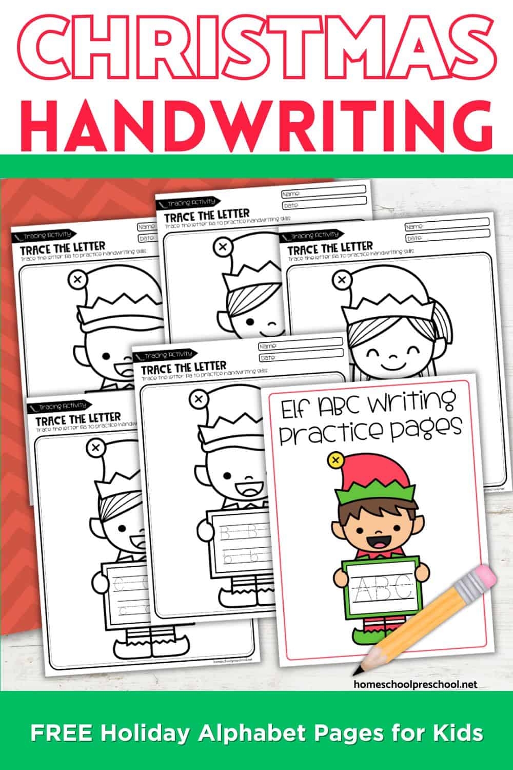 Christmas ABC Writing Practice for the Holidays