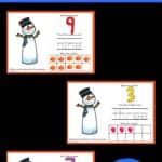 Snowman Printable Ten Frames - Homeschool Preschool