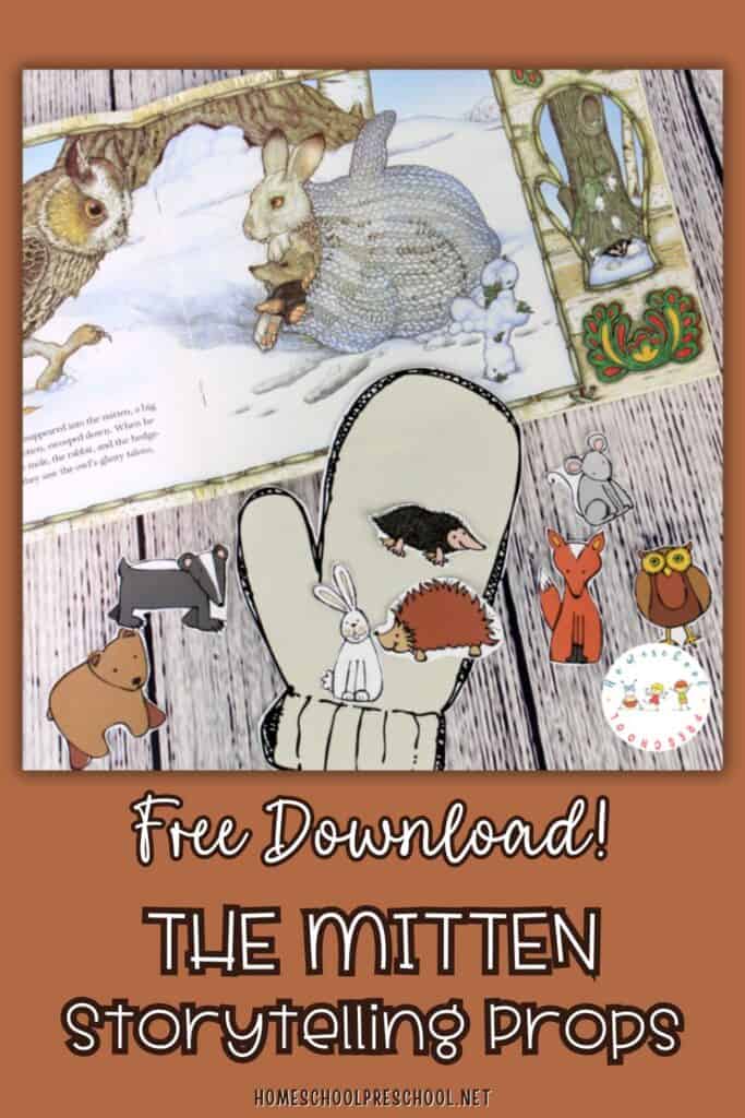 Hands-On Fun for Jan Brett’s The Mitten Preschool Activity